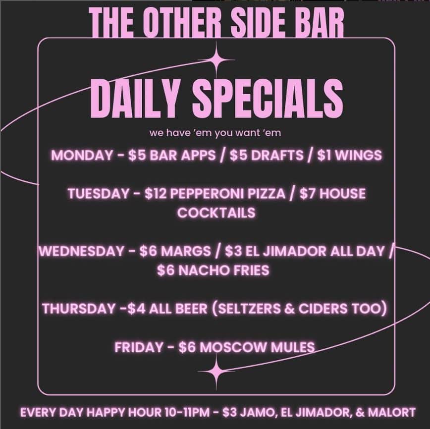 The Other Side Bar in Lincoln Park Chicago Happy Hour - HHRevolution